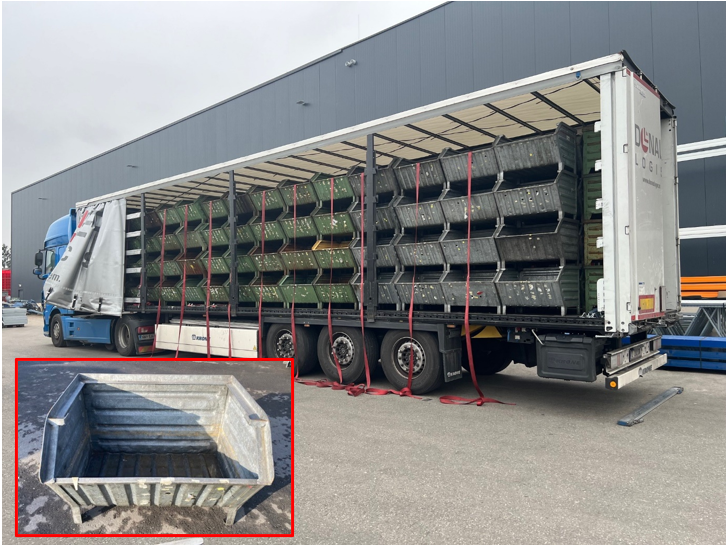 200 SSI Schäfer transport and stacking containers green or galvanised | P10249